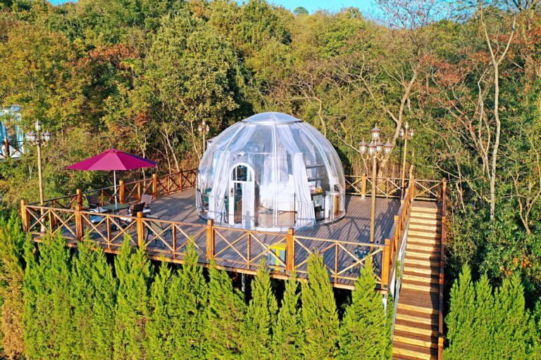 Luxury Outdoor PC Igloo Tent Geodesic Dome For Camping