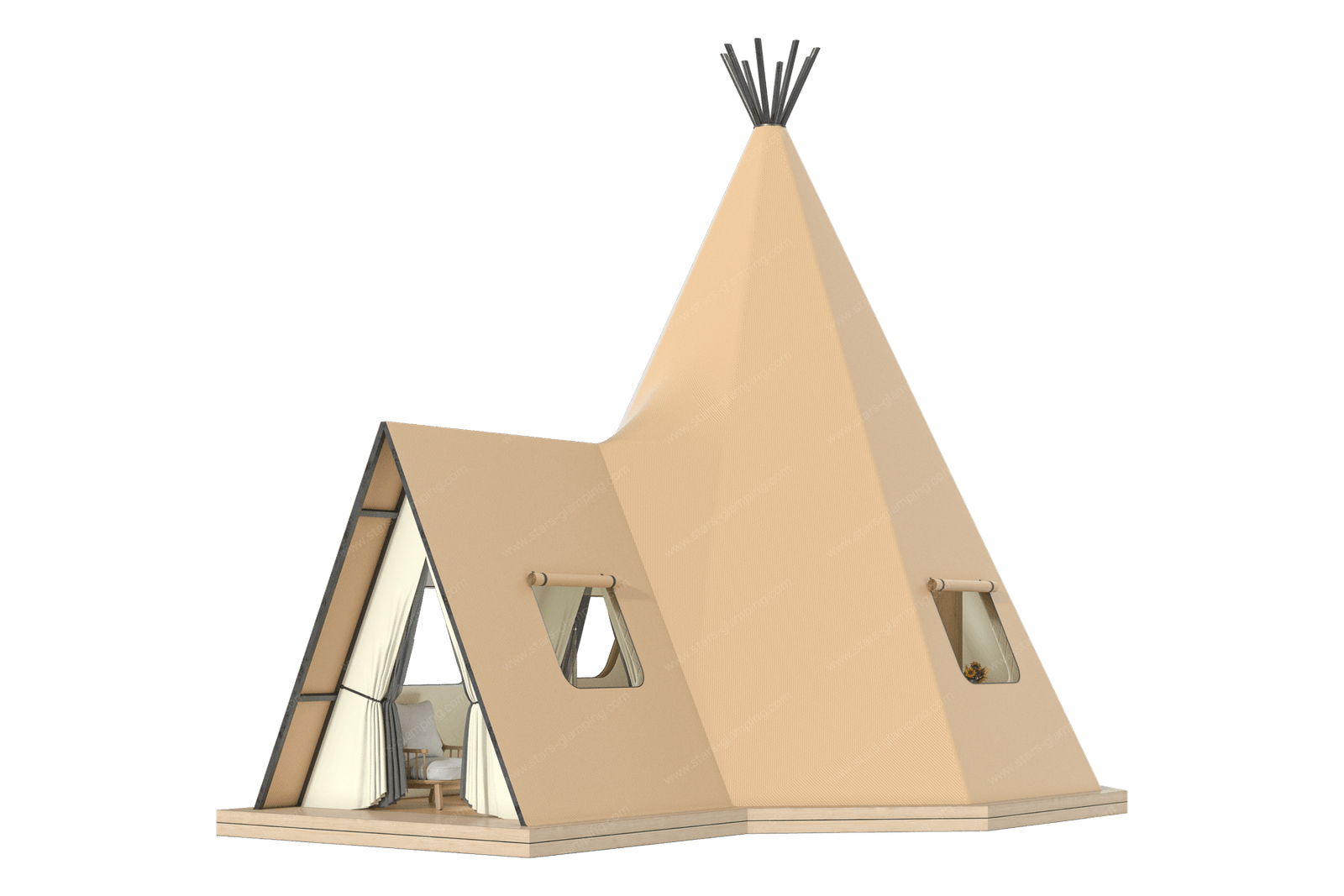 Teepee Tent Glamping | Teepee Camping Tent | Safari Tent Teepee