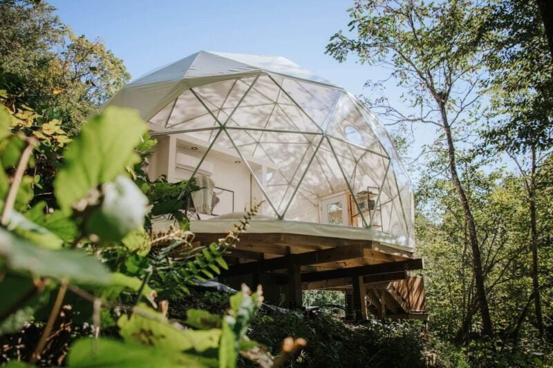 Luxury Geodesic Dome Home In The Mountains | Glamping Domes