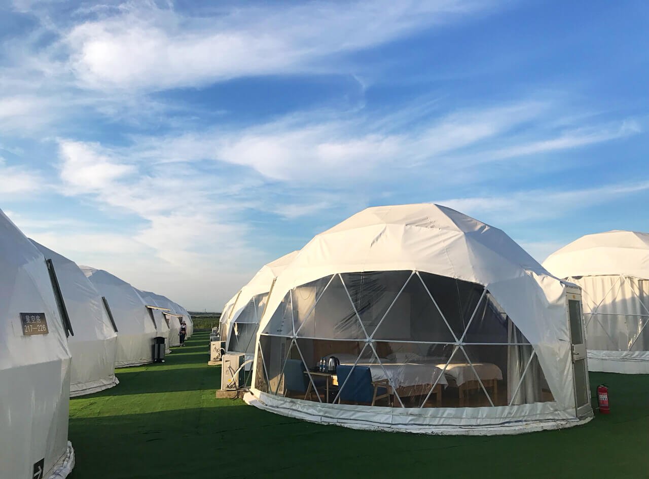 Stars Glamping Dome Tent, When The Villa Will Become A Sea Of Lights!
